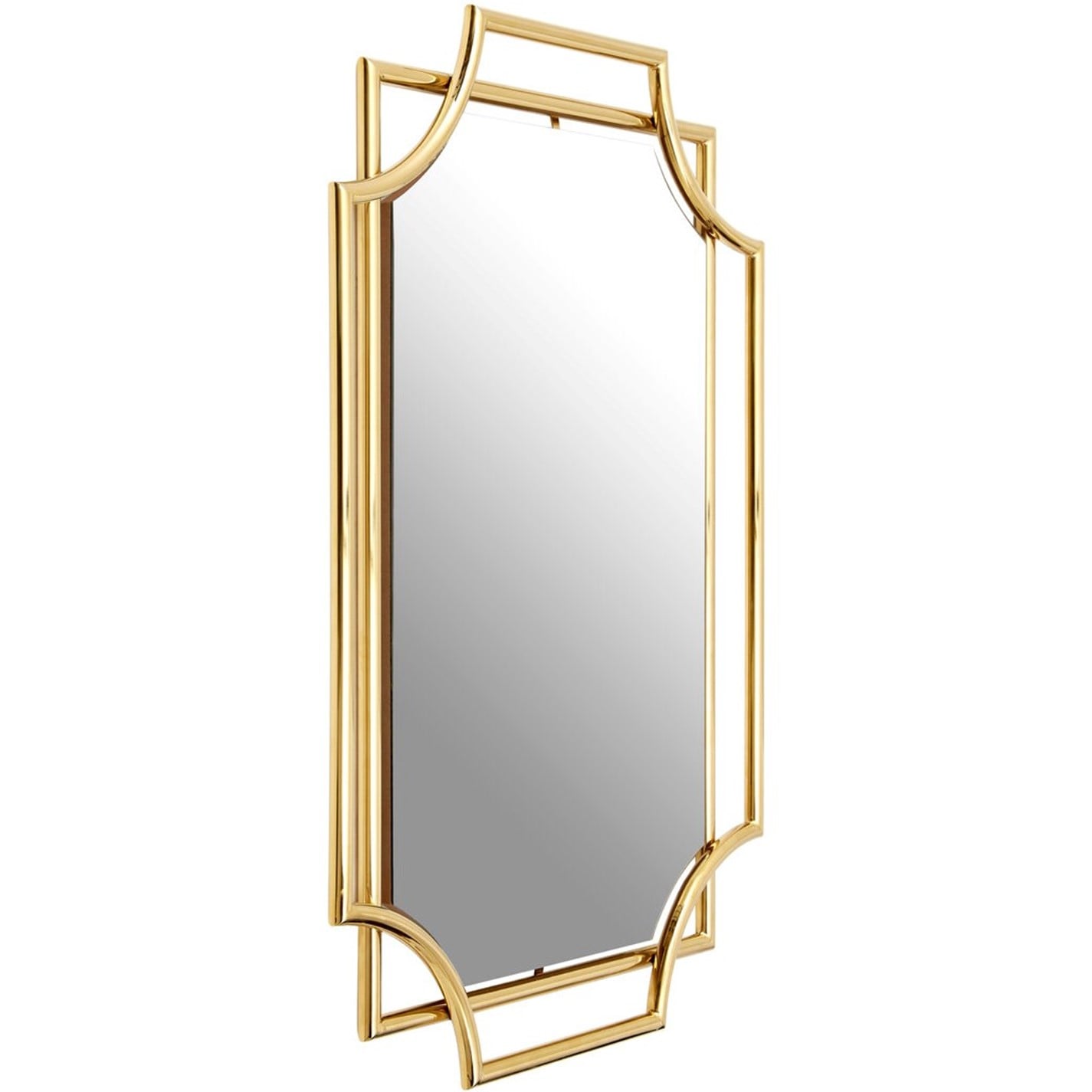 Premier Housewares | Meissa Rectangular Wall Mirror | Unisex | Gold ...