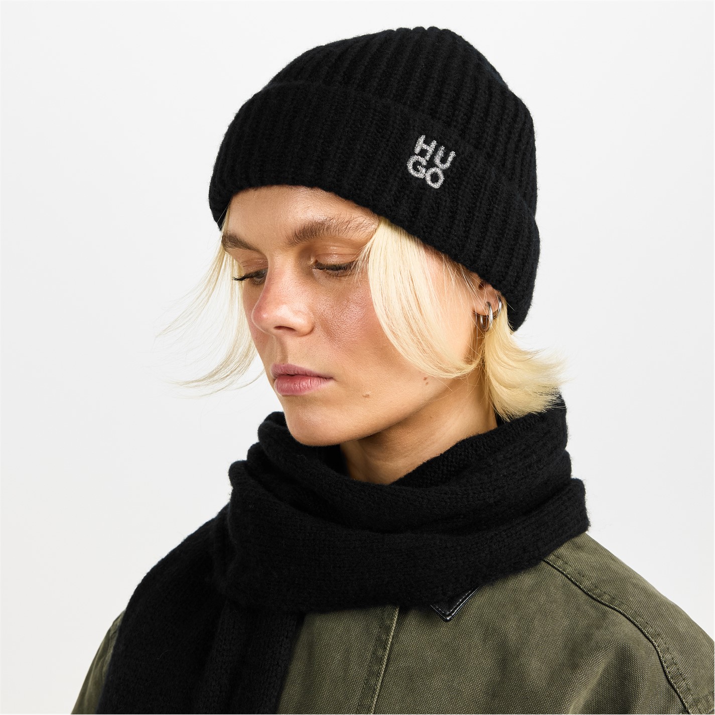 Hugo | Women's Sarmi Red Winter Set | Women | Black 001 | Flannels
