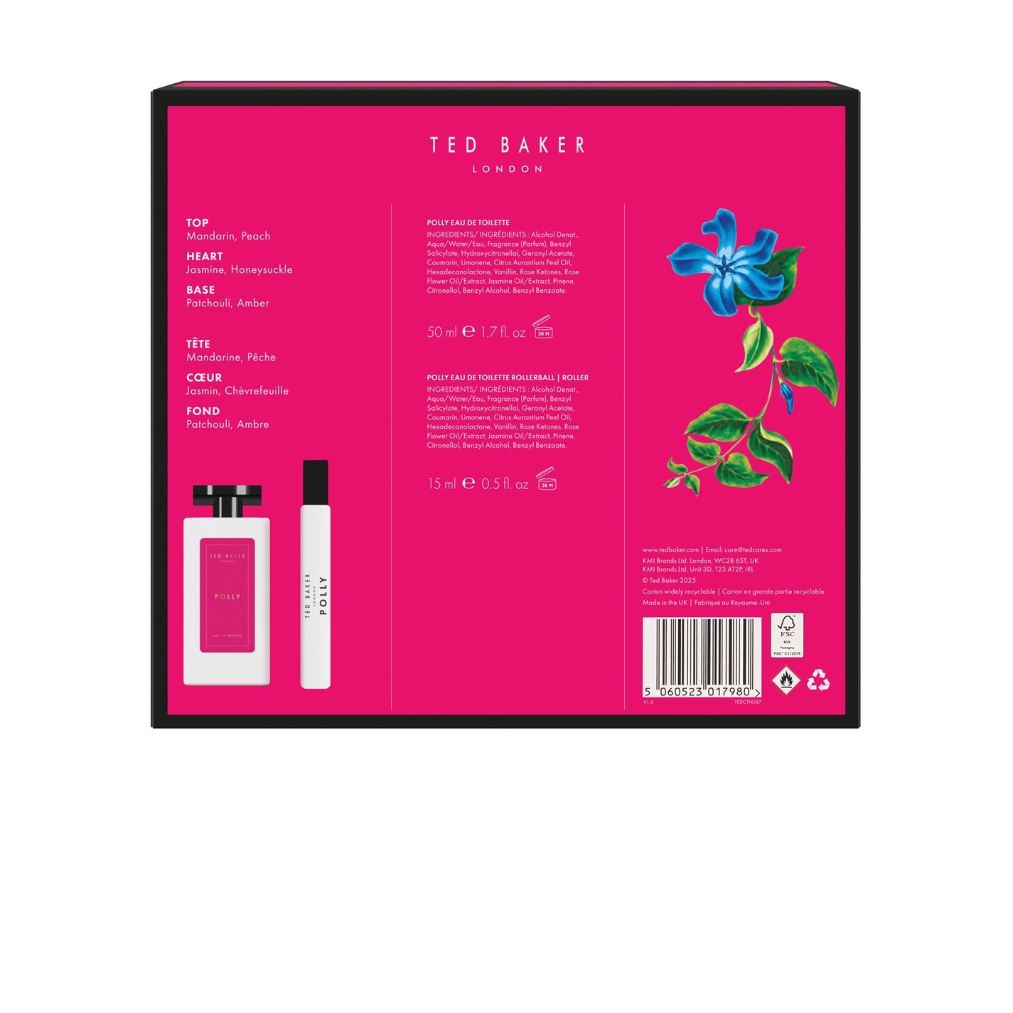 Ted Baker | Ted 50ml Gift Set Ld54 | Women | Eau De Toilette Set | Flannels