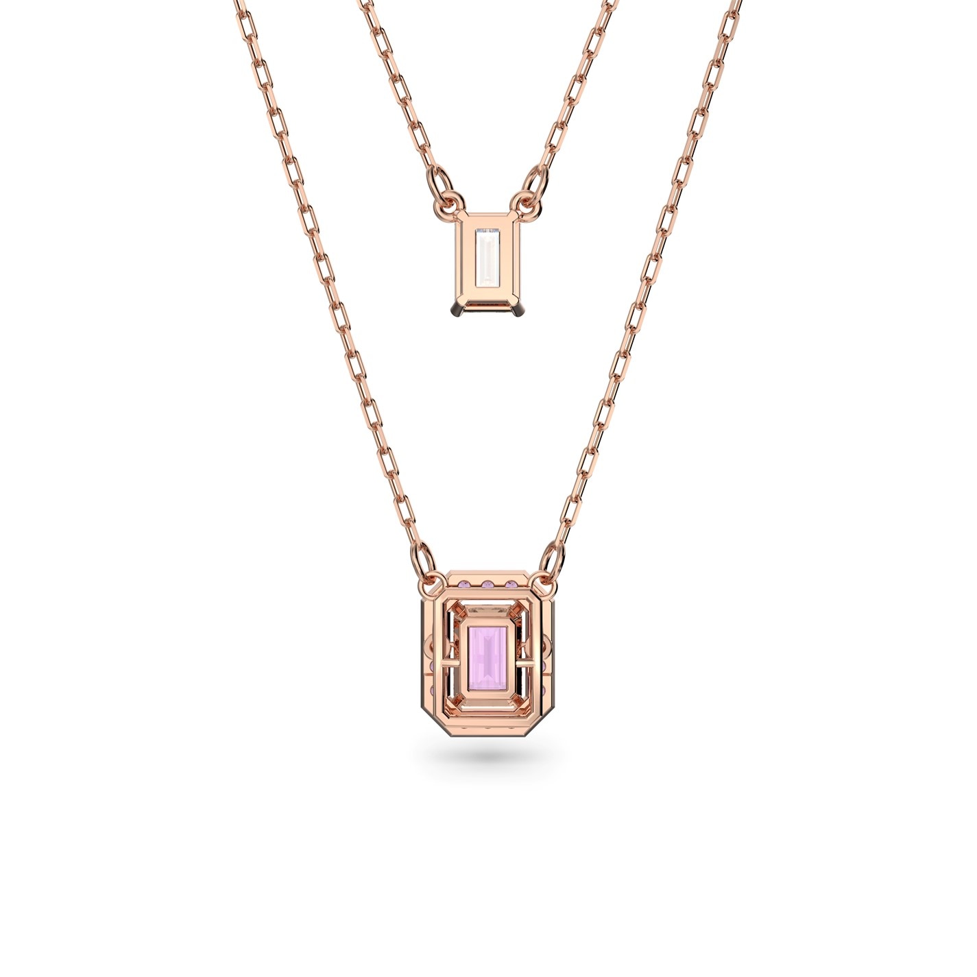 Swarovski | Women's Una Layered Pendant Necklace | Women | Rose Gold ...