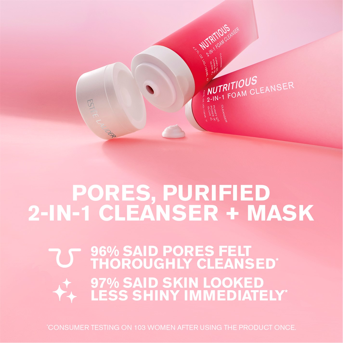 Estee Lauder | Nutritious 2-in-1 Foam Cleanser 125ml | Women | Clear ...