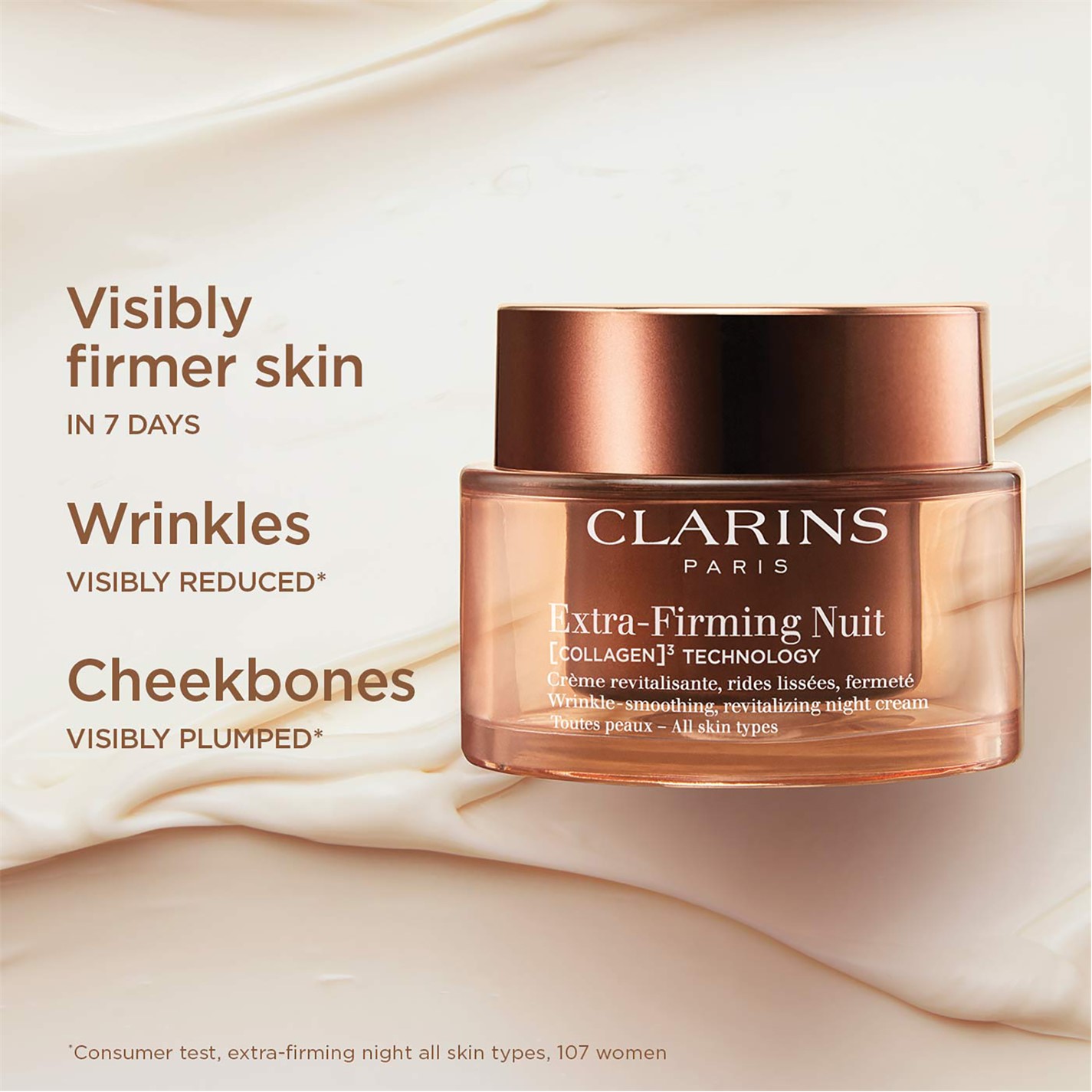 Clarins | Extra-Firming Night Cream Refill All Skin Types 50ml | Women ...