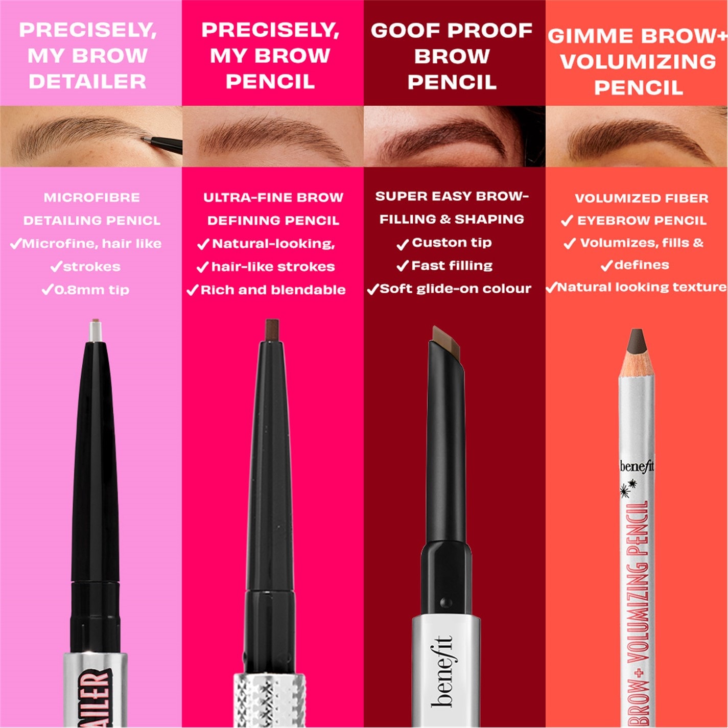 Benefit | benefit Precisely My Brow Detailer 0.8mm-Tip Eyebrow Pencil ...
