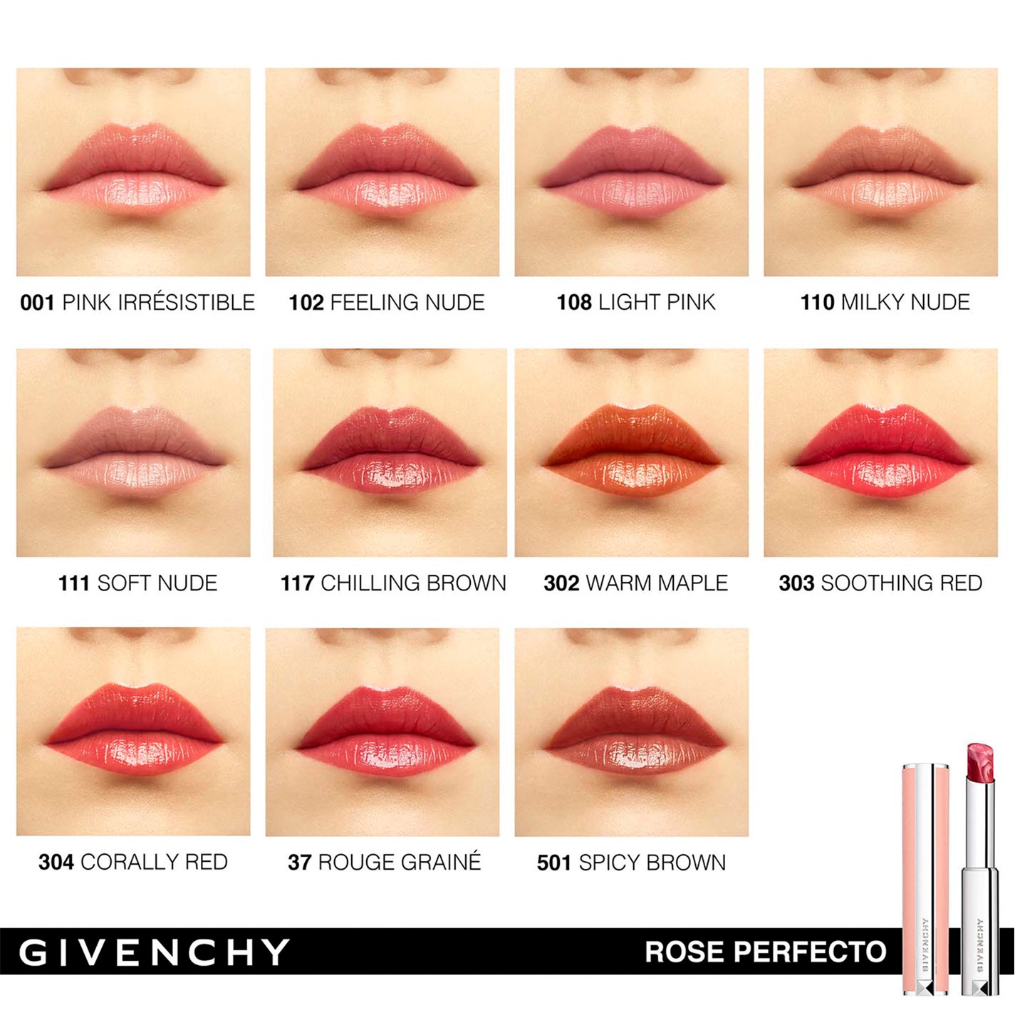 GIVENCHY | Rose Perfecto Beautifying Lip Balm | Women | Lipstick | Flannels