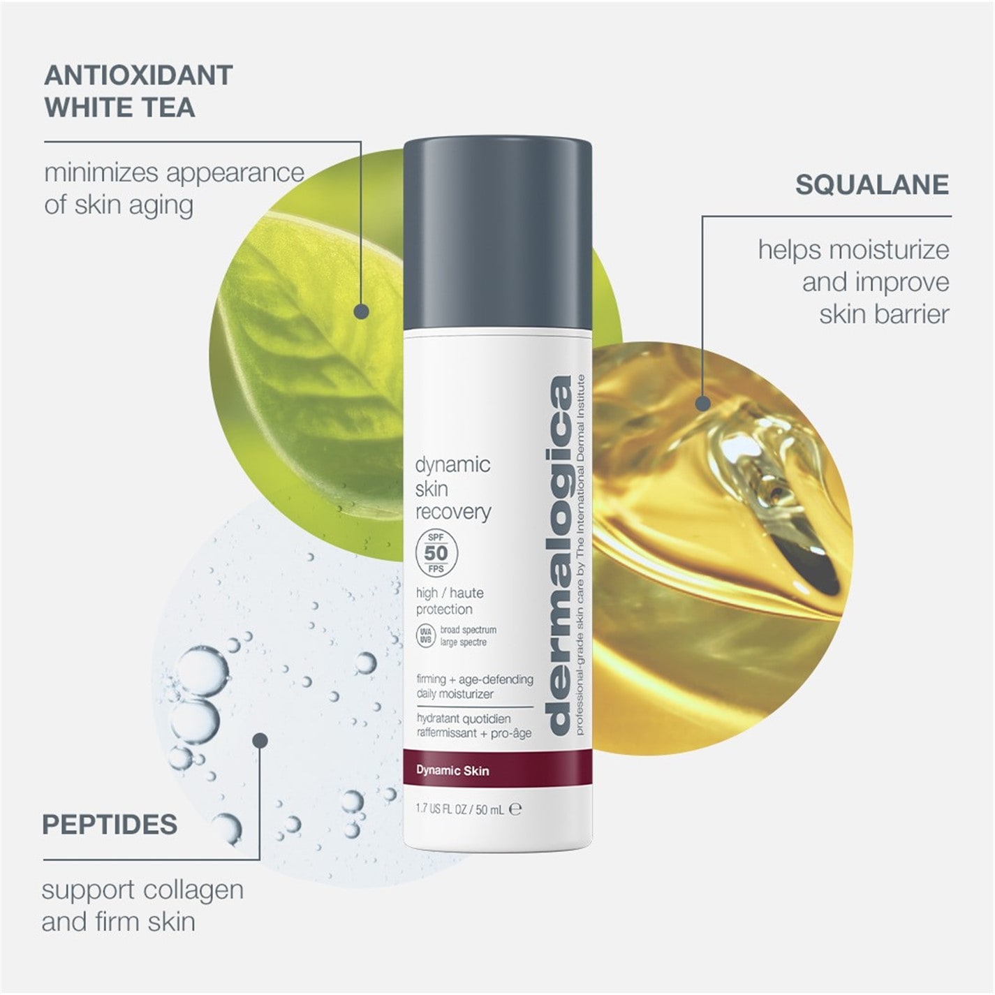 Dermalogica | Dynamic Skin Recovery SPF50 Face Moisturiser | Unisex ...