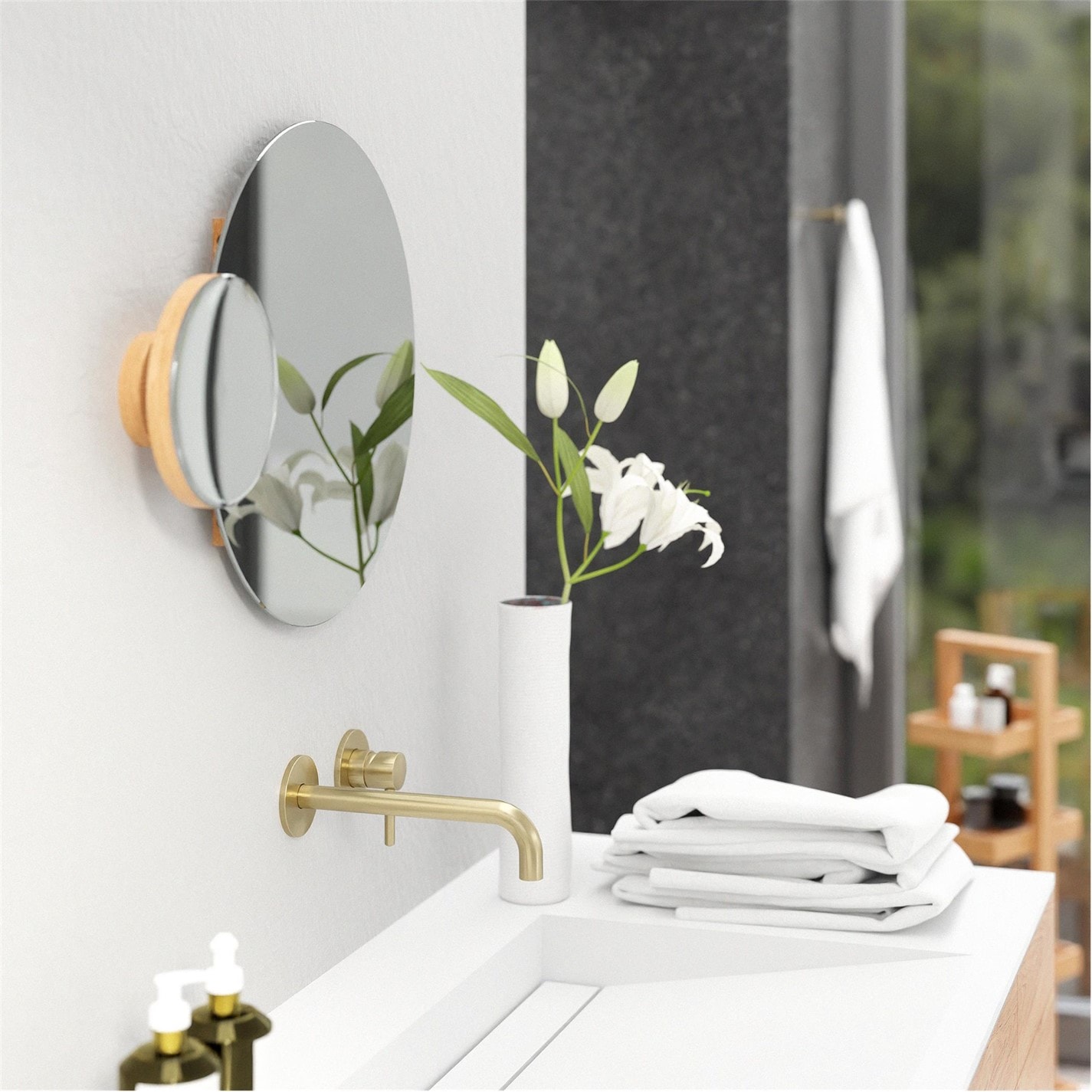 Wireworks | Eclipse Wall Mirror | Unisex | Oak | Flannels