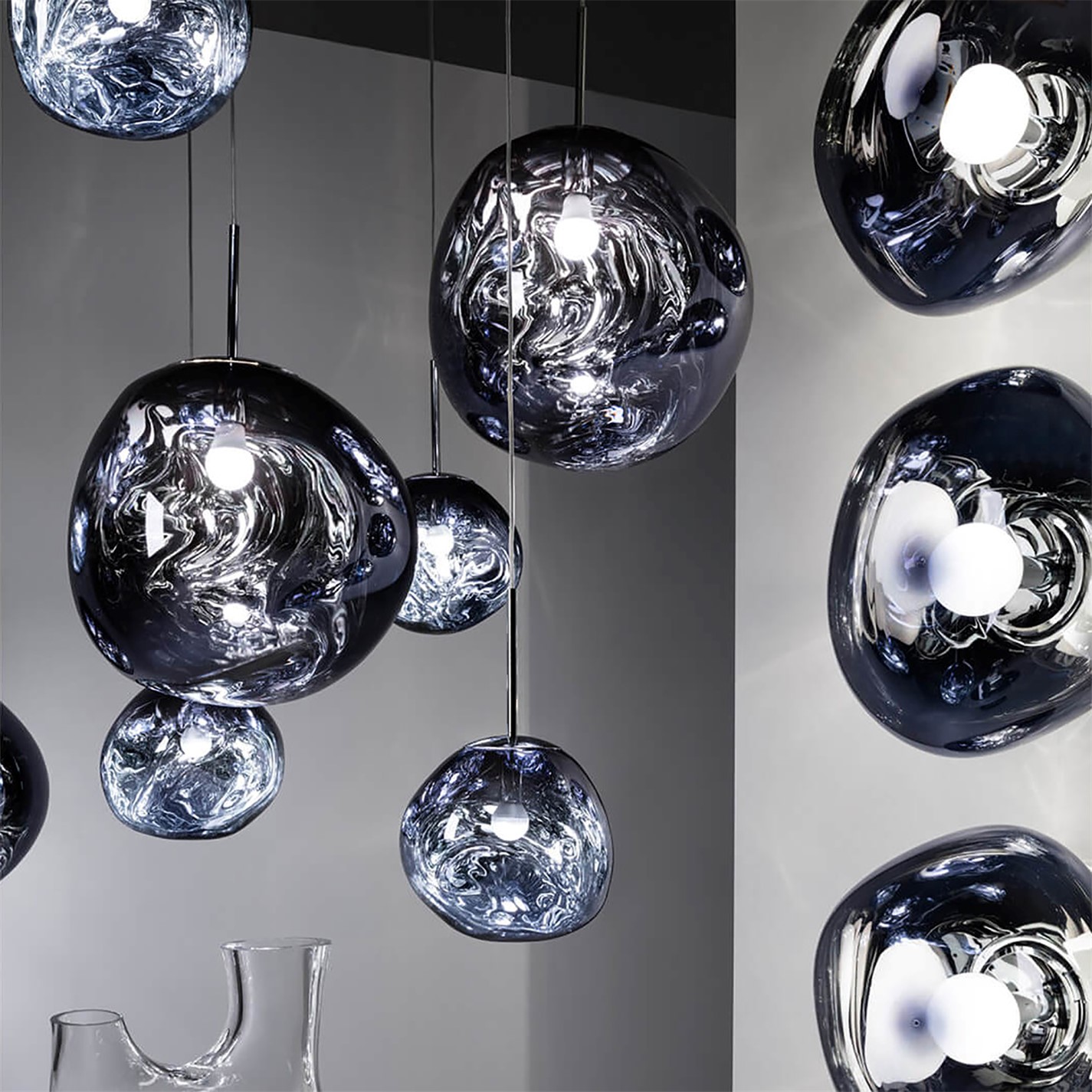 TOM DIXON | Melt Mini Pendant Lamp Shade | Unisex | Smoke | Flannels