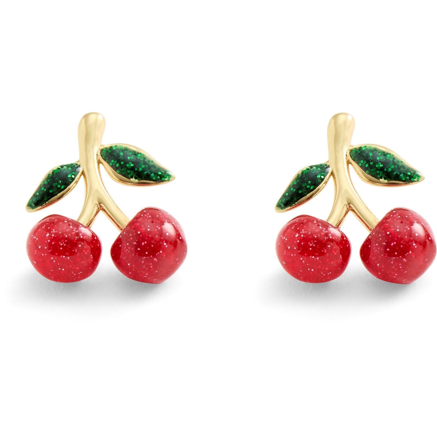 COACH | Women's Cherry Gold Stud Earrings | Women | Red/Gold | Flannels