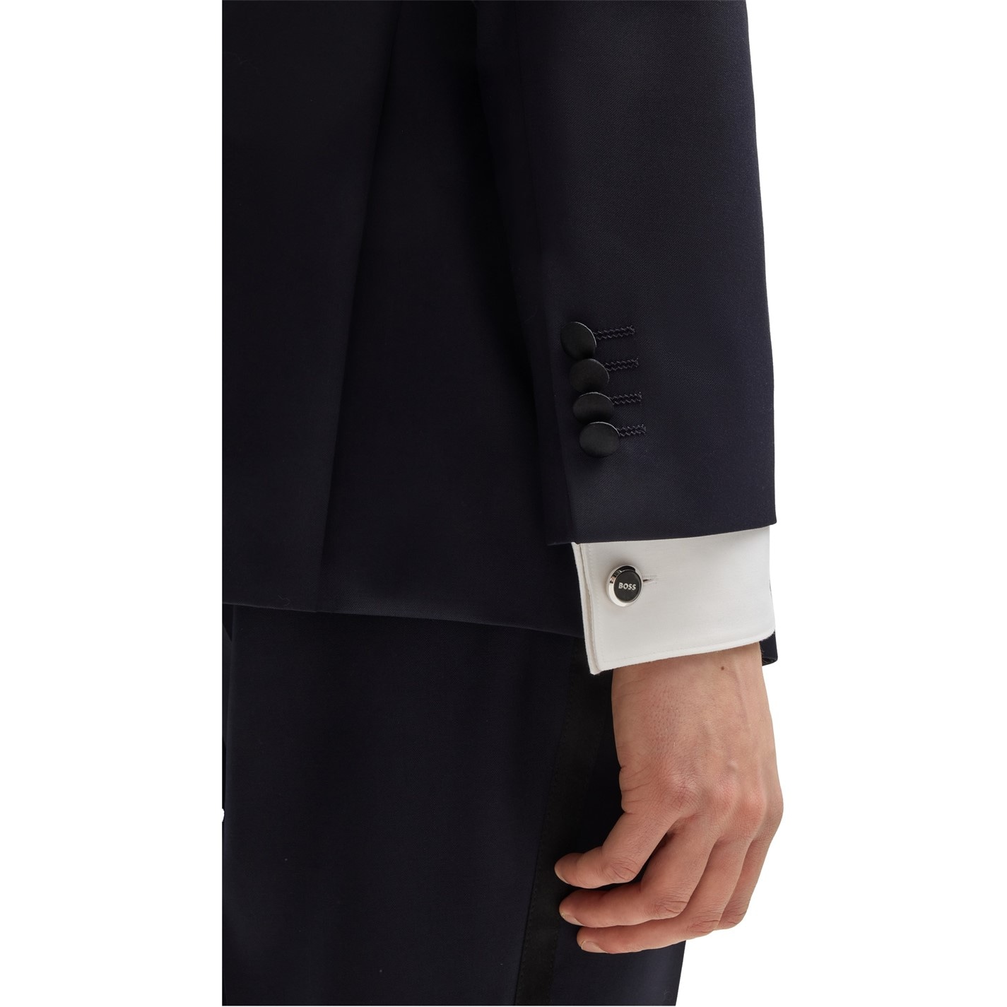 Boss | B-Logo Cufflinks | Unisex | Silver 040 | Flannels