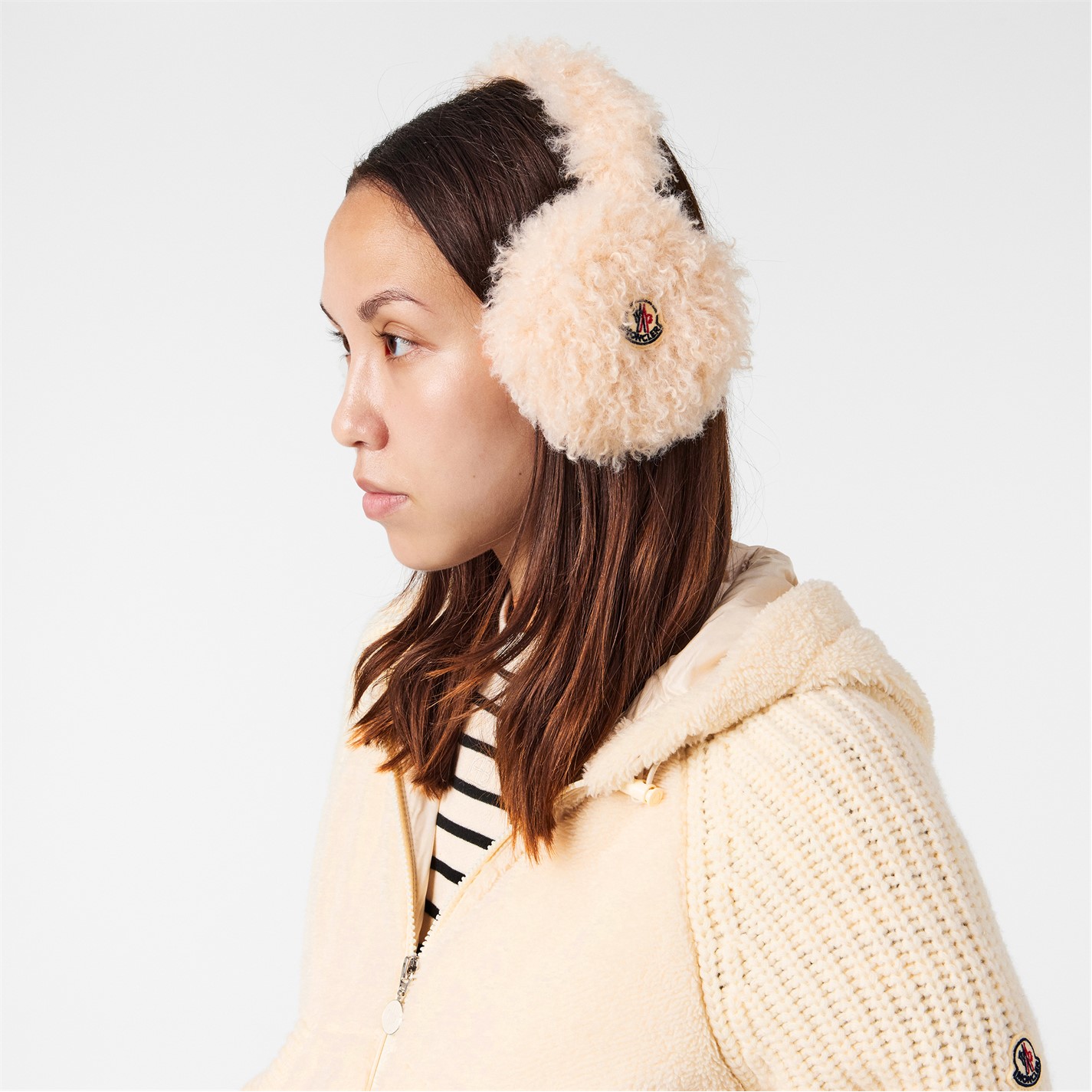 MONCLER | Women's Ear Muffs | Women | Cream 21L | Flannels
