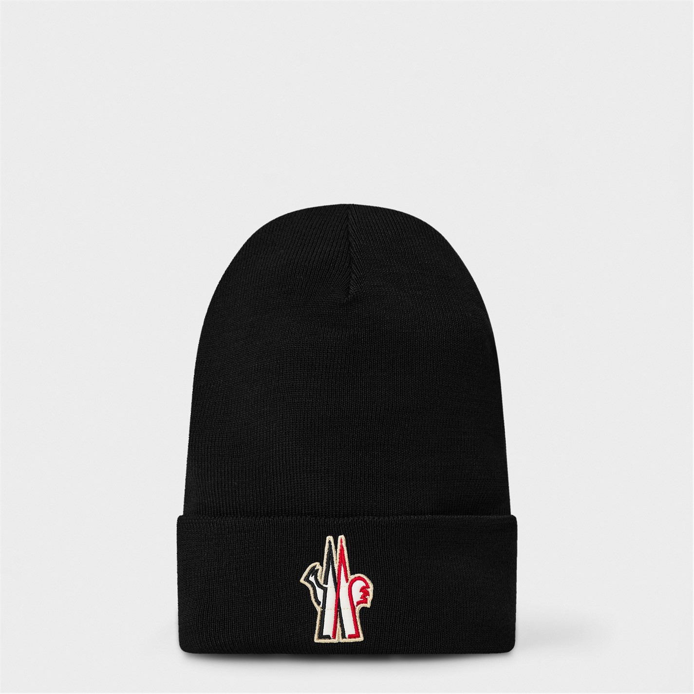 MONCLER GRENOBLE | Men's Logo Ribbed Knit Cuffed Beanie | Unisex ...