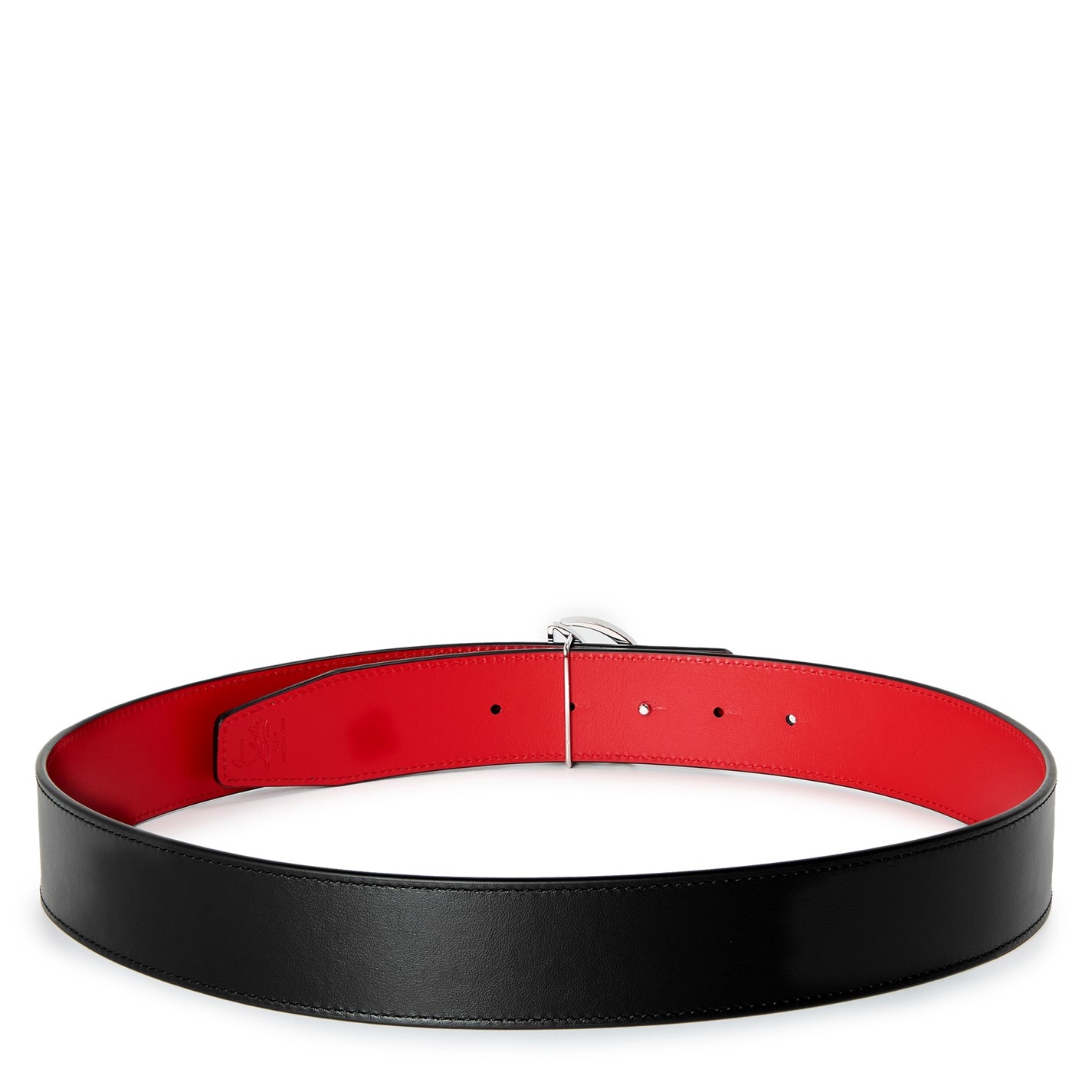 CHRISTIAN LOUBOUTIN | Chr CL Logo Belt 40 Sn62 | Unisex | Black Loubi ...