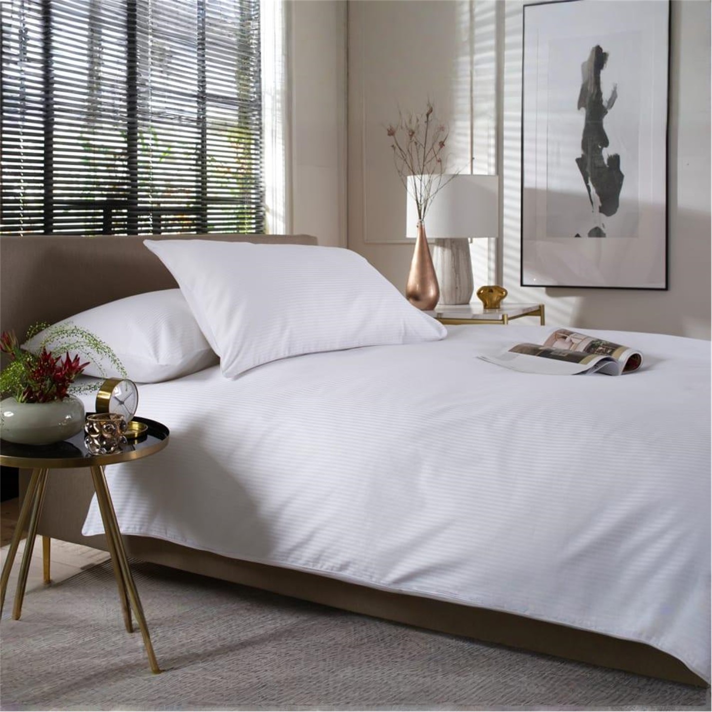 The Lyndon Company | Mayfair Duvet Cover Sets | Unisex | White | Flannels