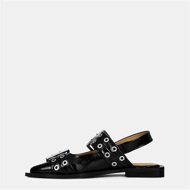 GANNI | Buckle Ballerina Pumps | Women | Ballet Pumps | Flannels