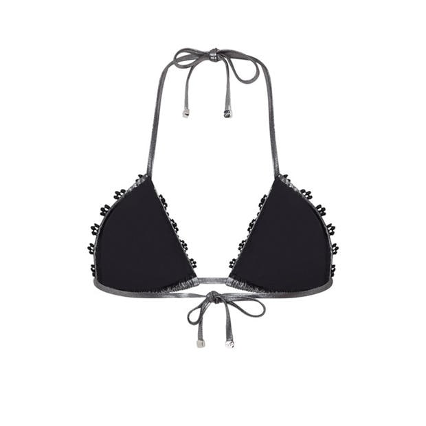 Agent Provocateur | MAIYA Bikini top | Women | Black/Silver | Flannels