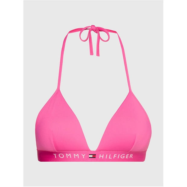 Tommy Hilfiger | Fixed Triangle Bikini Top | Women | Triangle Bikinis ...