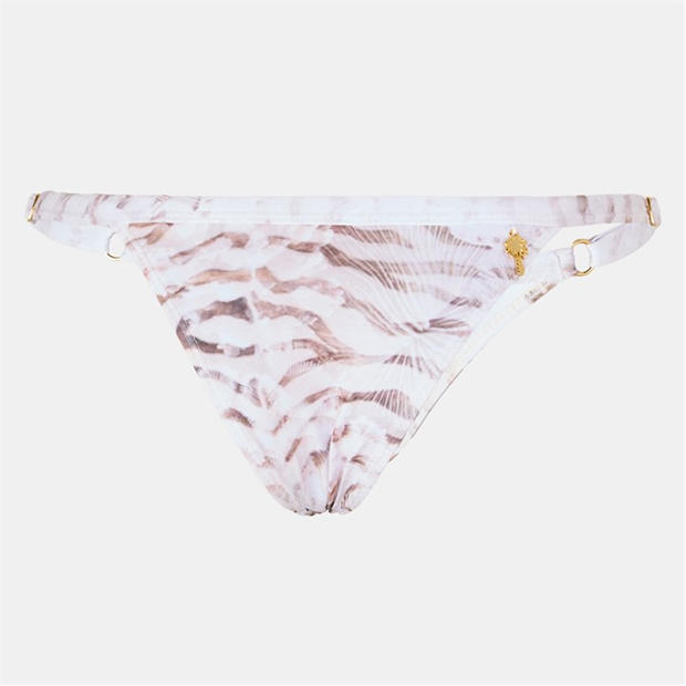 GRACE JACOB | Coconut Bikini Bottoms | Women | Beige | Flannels