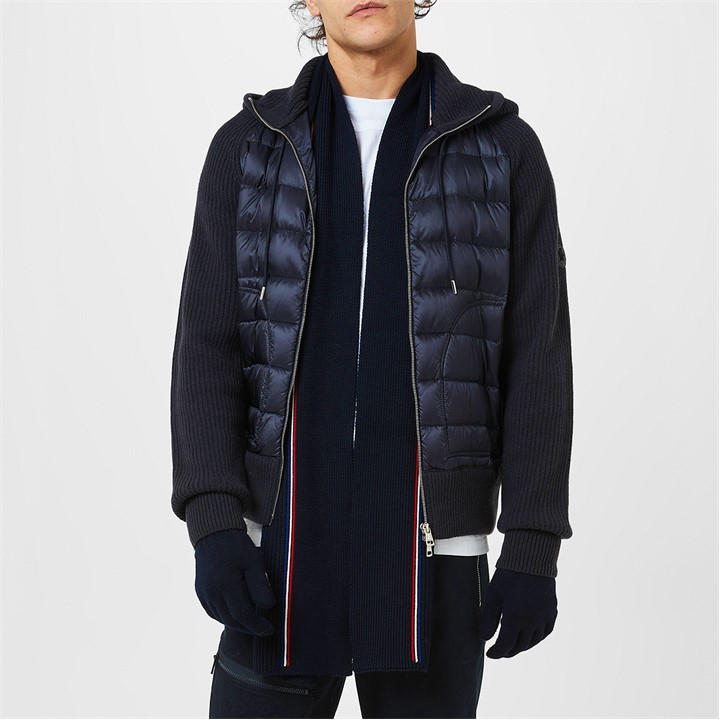 Moncler Hybrid Padded Panel Jacket In Black | ModeSens