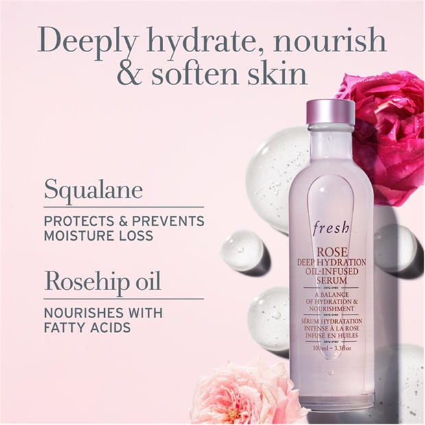 FRESH | Fresh Rose Deep Hydration Oil-Infused Serum 100ml | Women ...